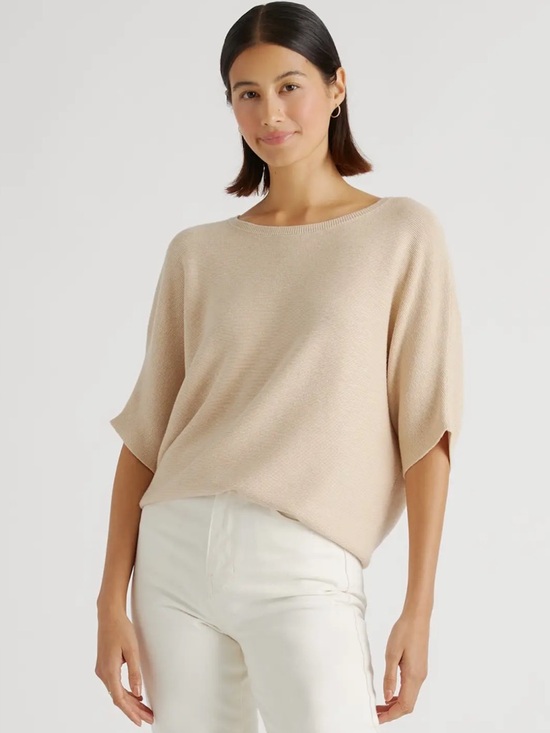 Quince | Sweaters | Quince Lightweight Cotton Cashmere Linkstick Dolman ...